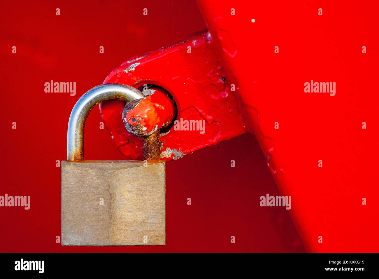 concept lock safely closed doors Stock Photo - Alamy