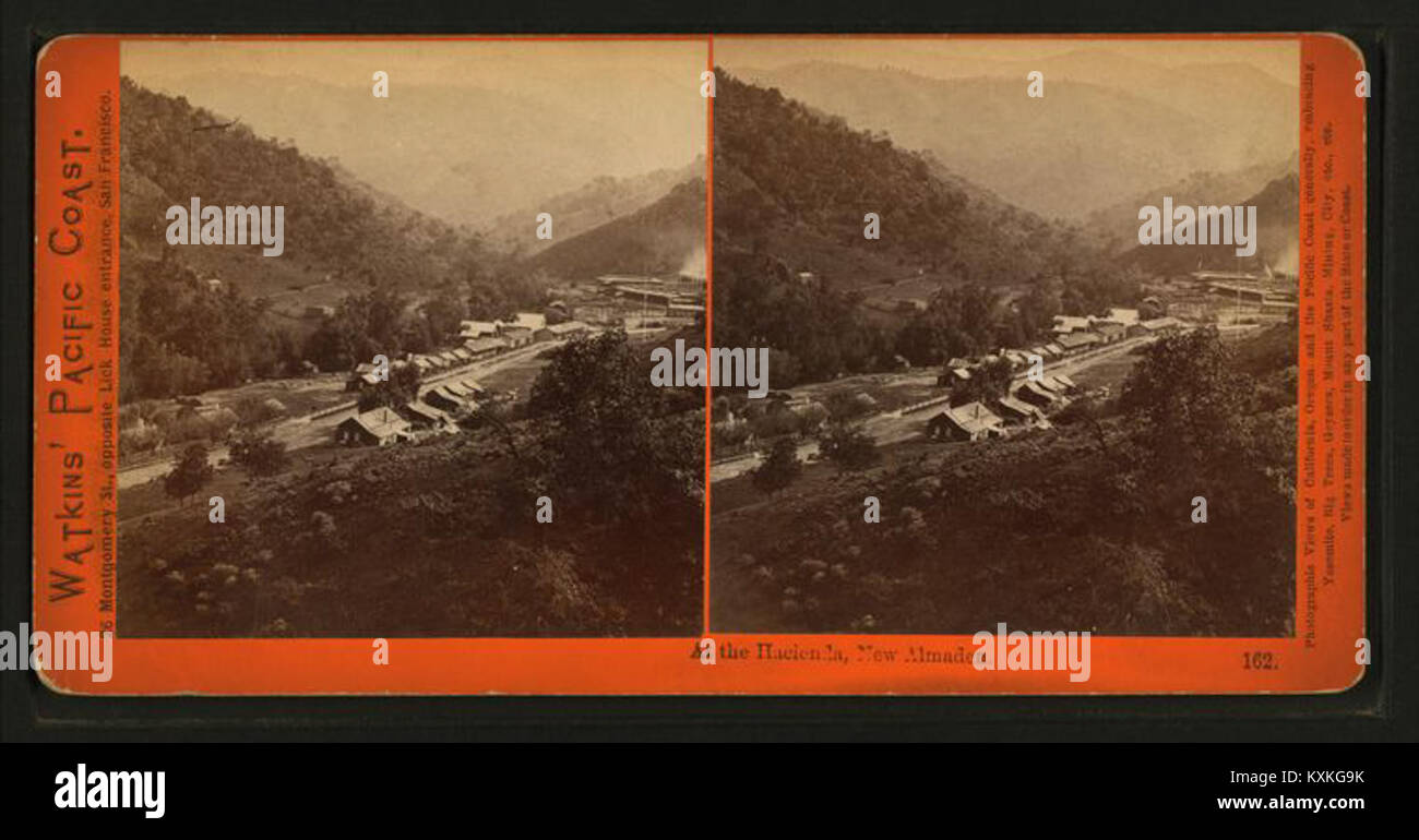 This photograph by Carleton E. Watkins depicts the historic Hacienda at ...