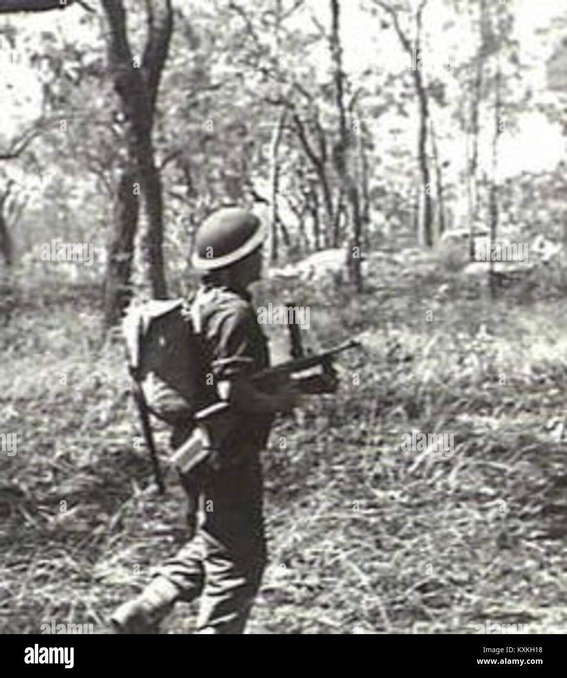 This image shows the Australian Owen gun exercise held in Queensland in ...
