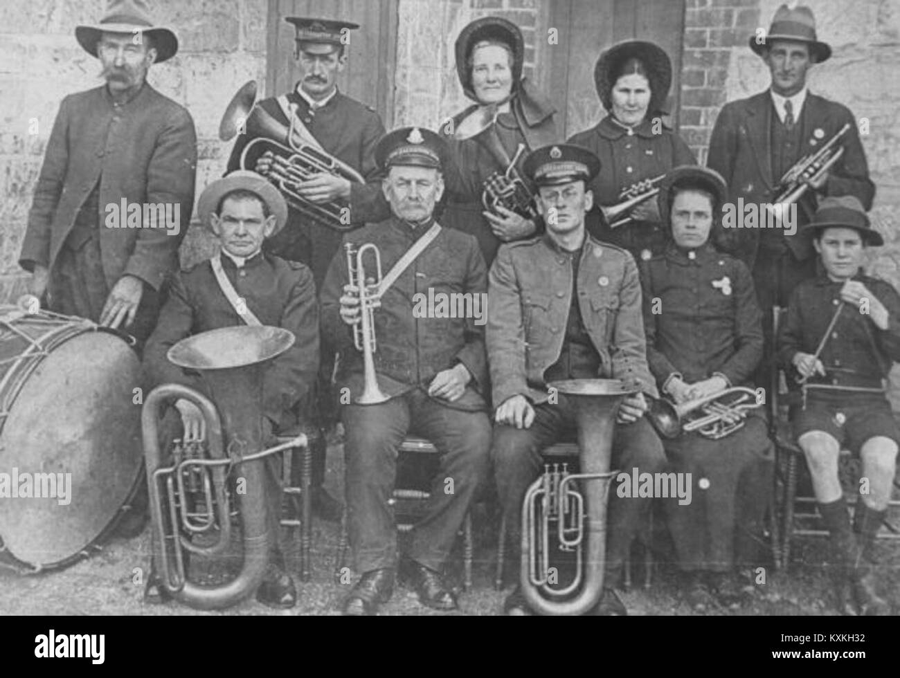 Salvation Army Band Black and White Stock Photos & Images - Alamy