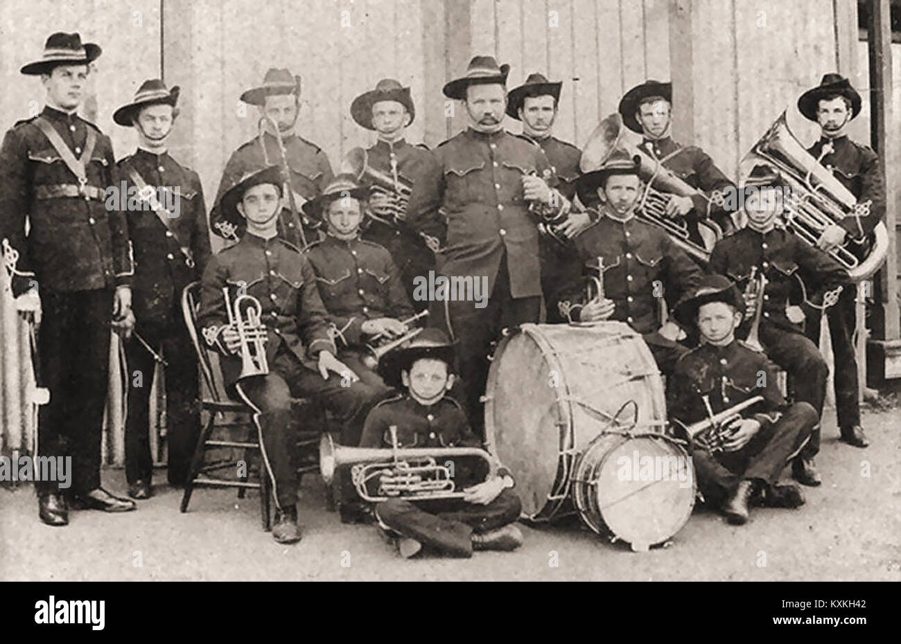 Australia Singleton Town Band, 1905 Stock Photo - Alamy