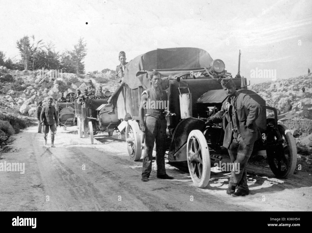 This image showcases an Austro Fiat truck, known for its use as a ...