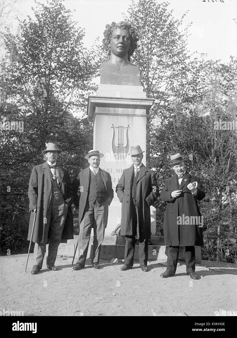A statue of Carl Michael Bellman, located at Bellmansro, a significant ...