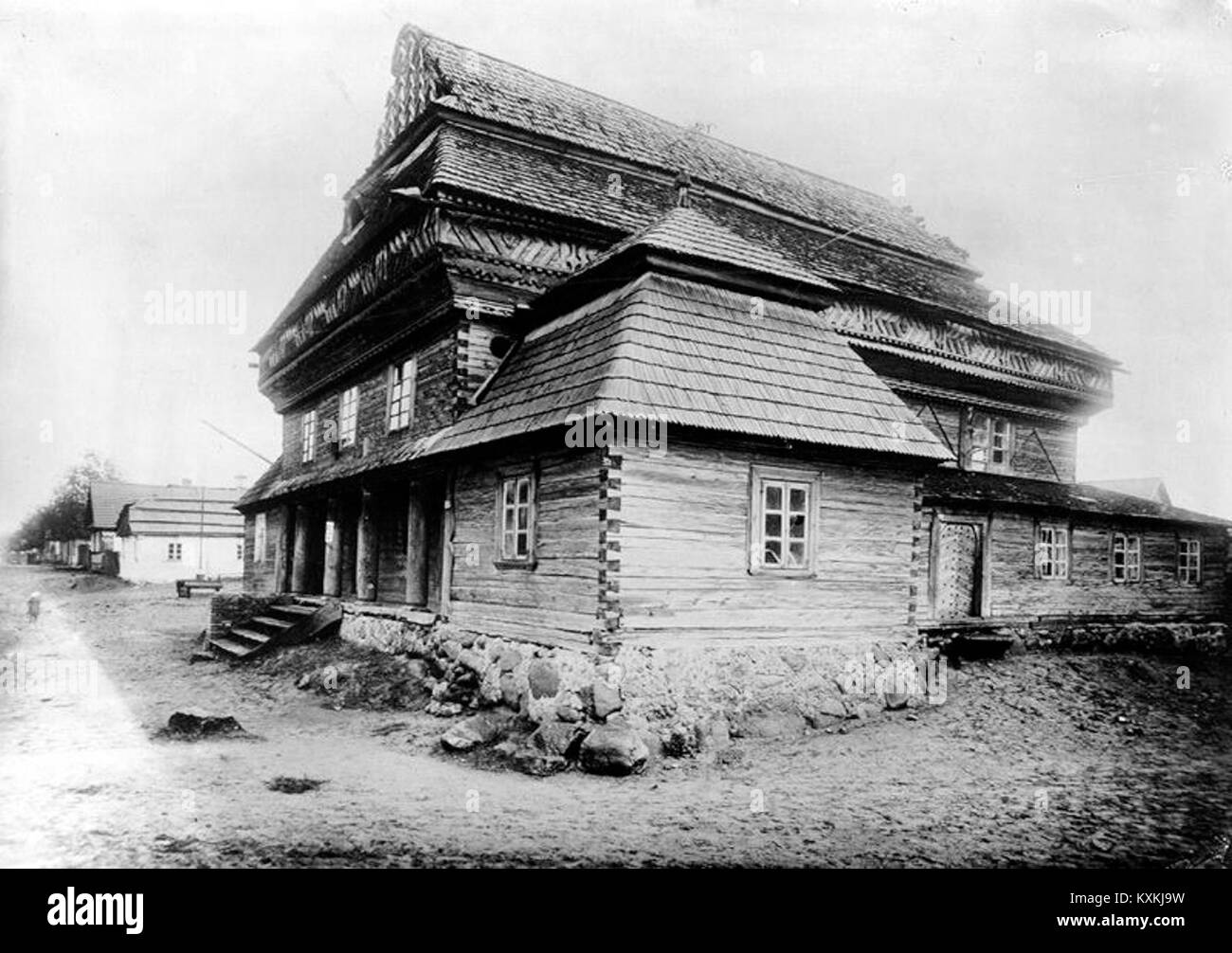 The Aziorskaja Synagogue, depicted here in 1930, was an important ...