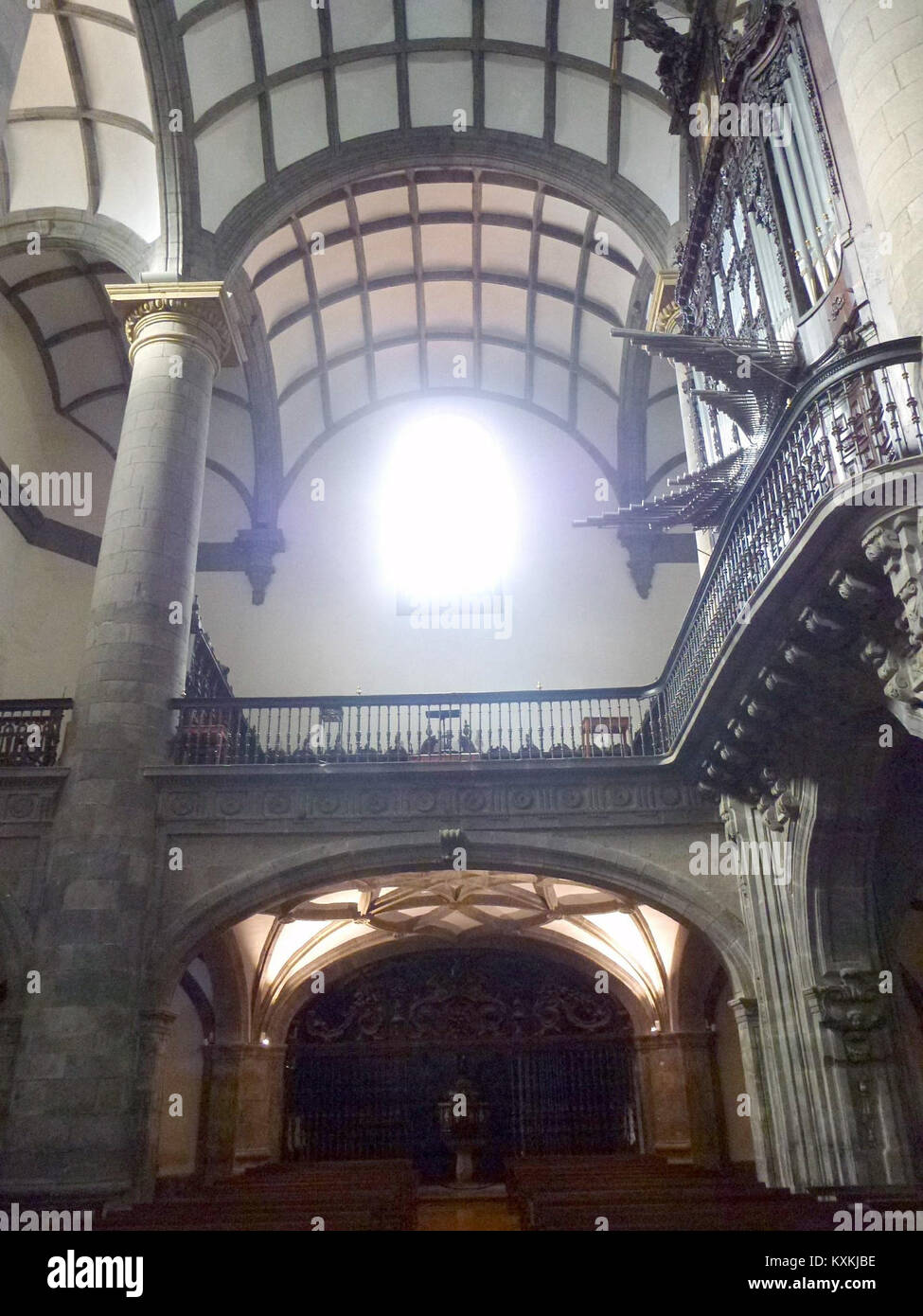 The Iglesia de San Sebastián de Soreasu, located in Azpeitia, Spain, is ...