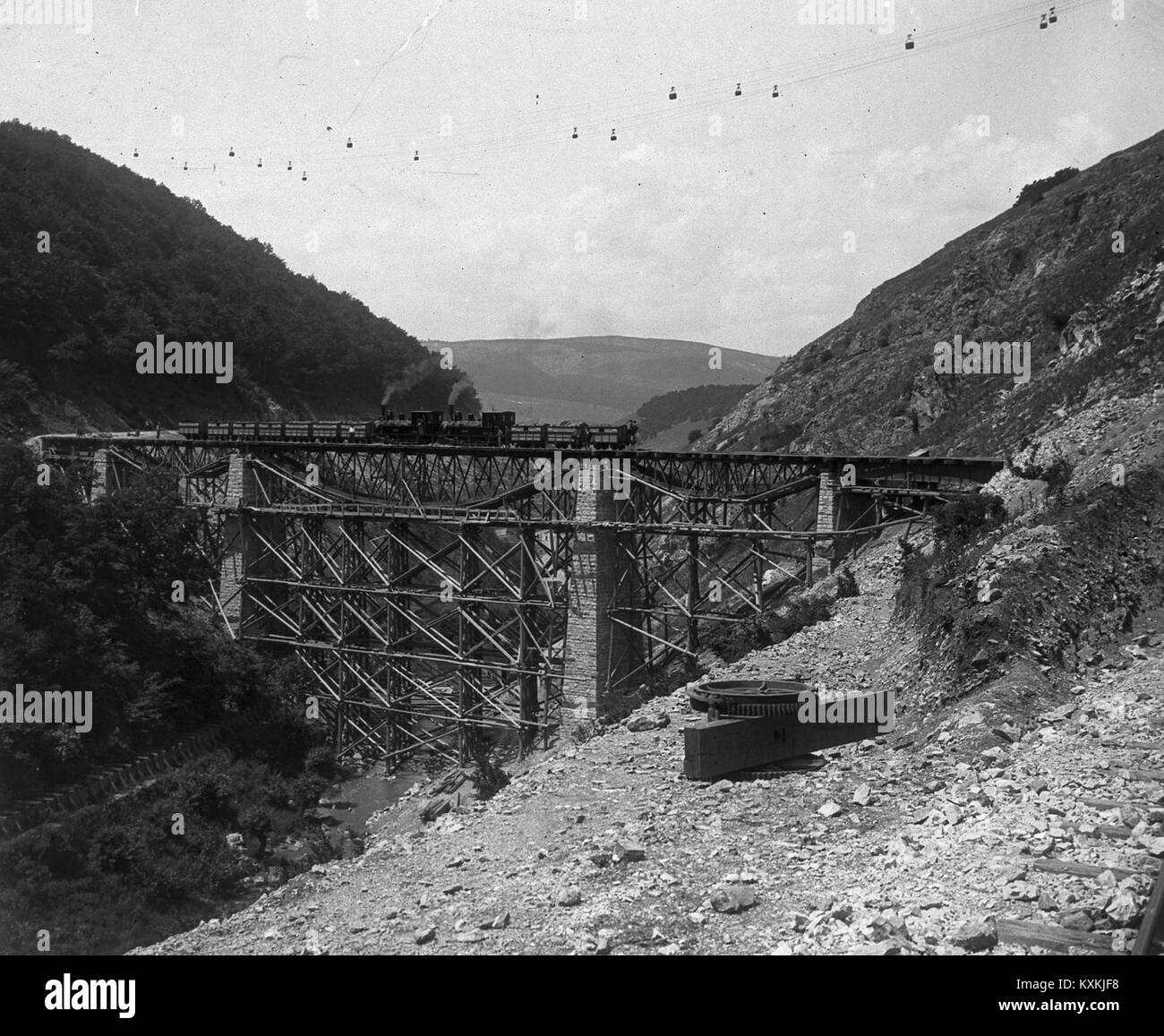 Image transport bridge part Black and White Stock Photos & Images - Alamy