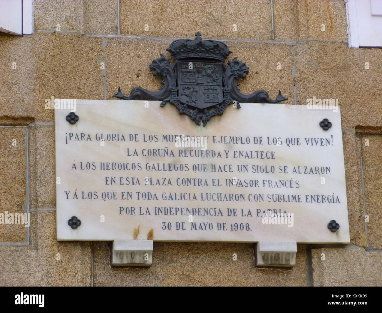 The Palacio de Capitanía General in A Coruña, Spain, is a historical ...