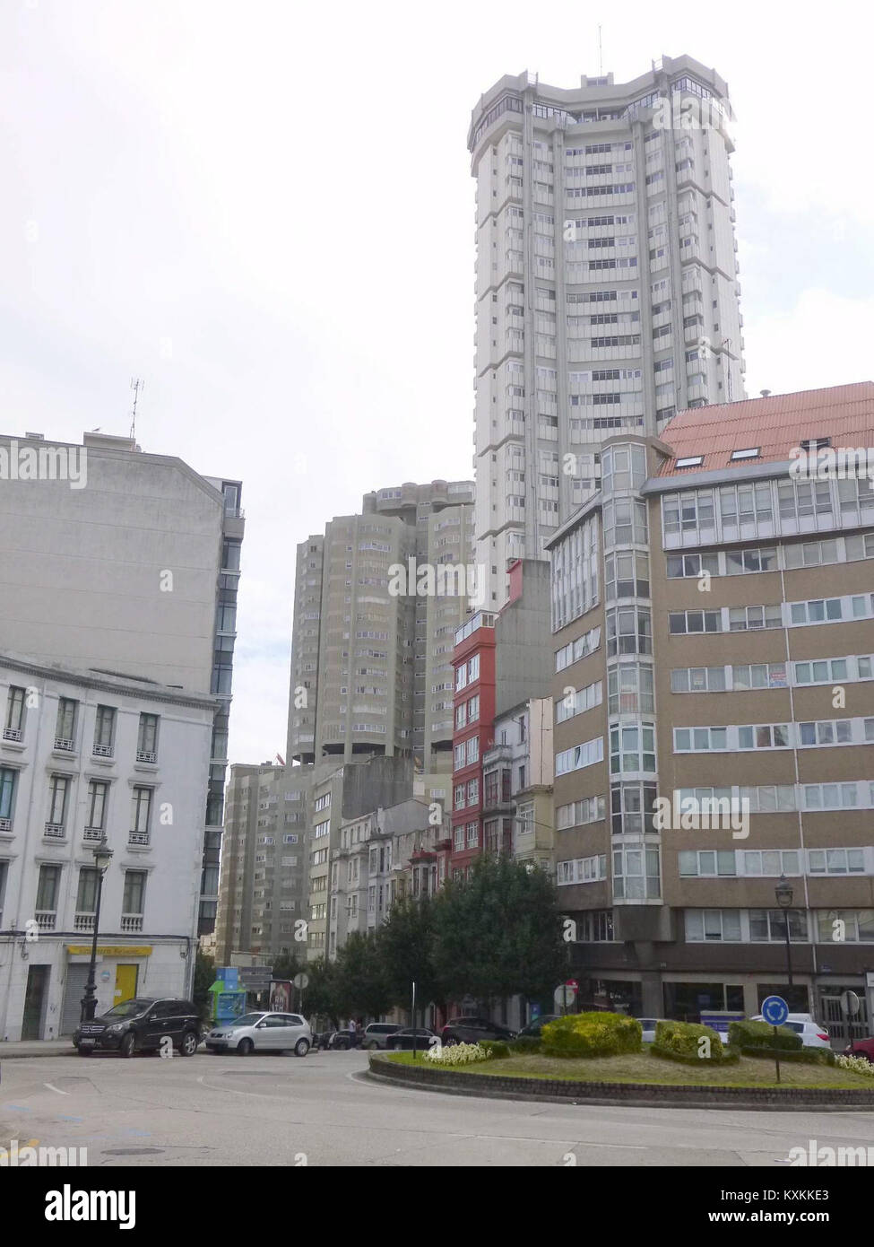 A Coruña - Torre Costa Rica (Torre Hercón) 05 Stock Photo - Alamy