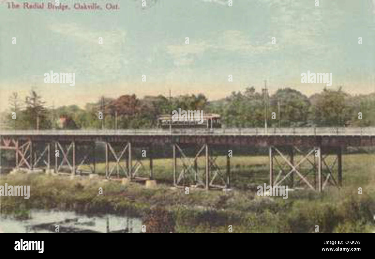 A Hamilton Radial Railway bridge, near Oakville -a Stock Photo - Alamy