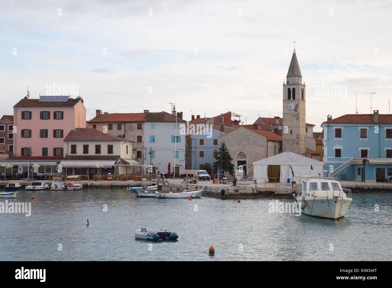 Old town of Fazana (Fasana) town on the western coast of Istria, in ...