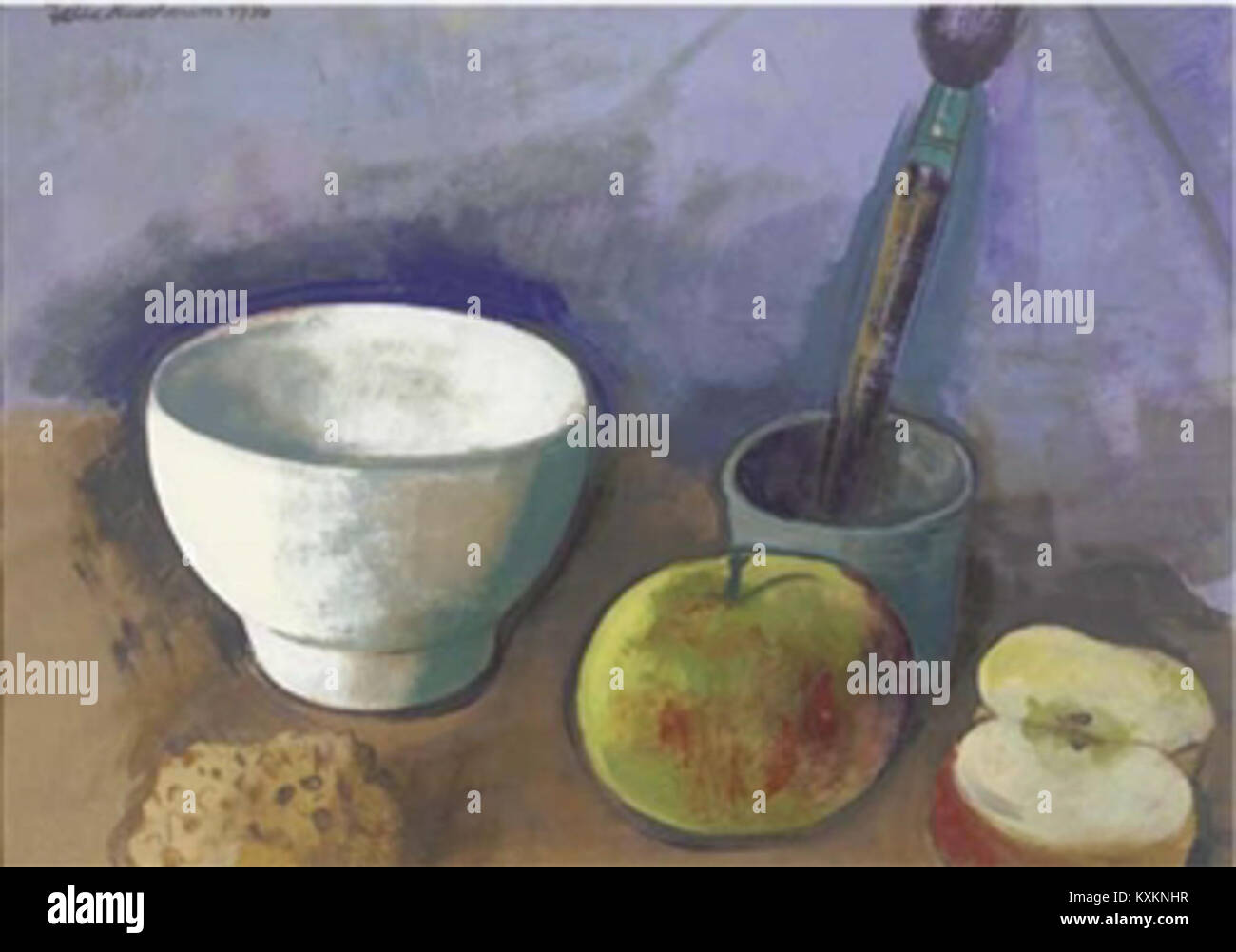 Still life fruit bowl painting hi-res stock photography and images - Alamy