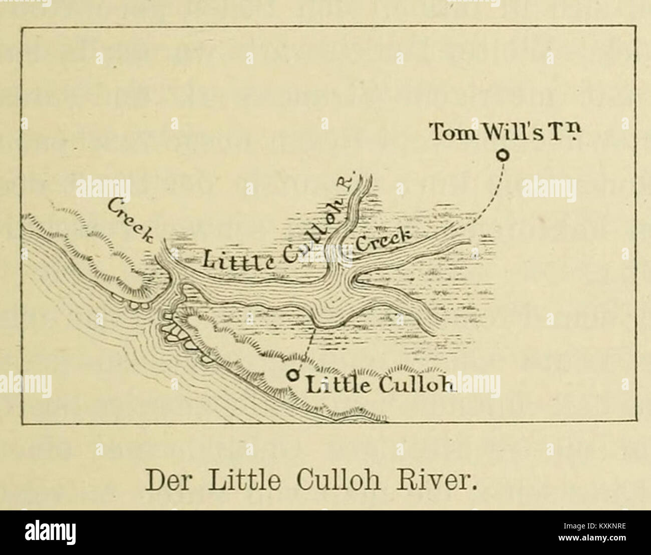 Map of little river hi-res stock photography and images - Alamy