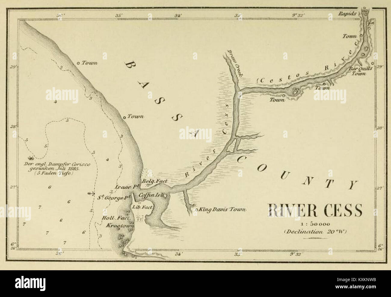 River cess map hi-res stock photography and images - Alamy