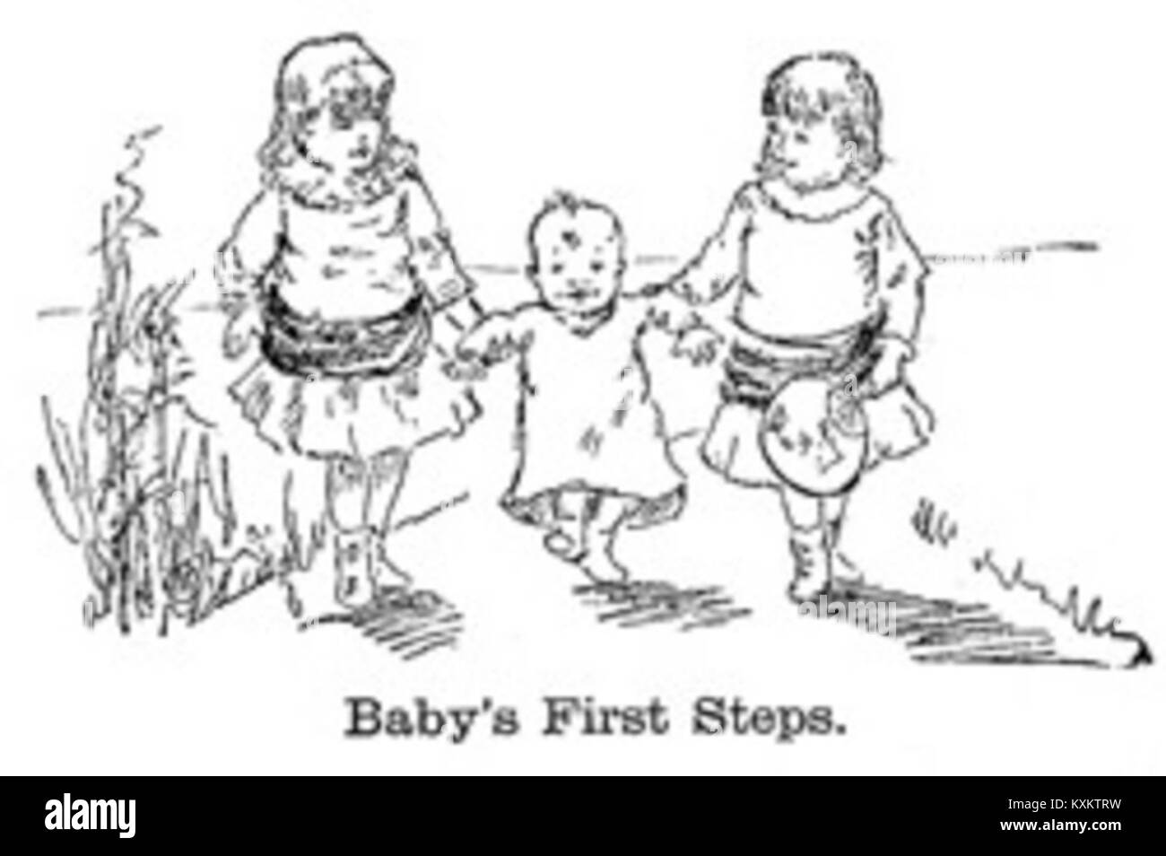 First steps child Black and White Stock Photos & Images - Alamy