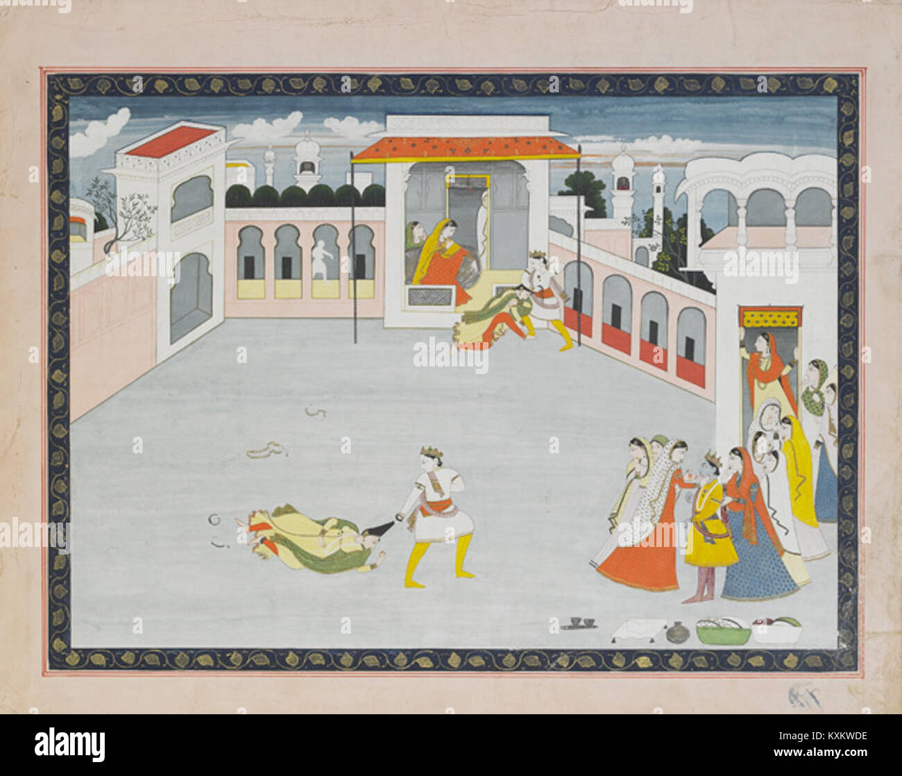 This artwork depicts the legendary figure Balarama, a hero from the ...
