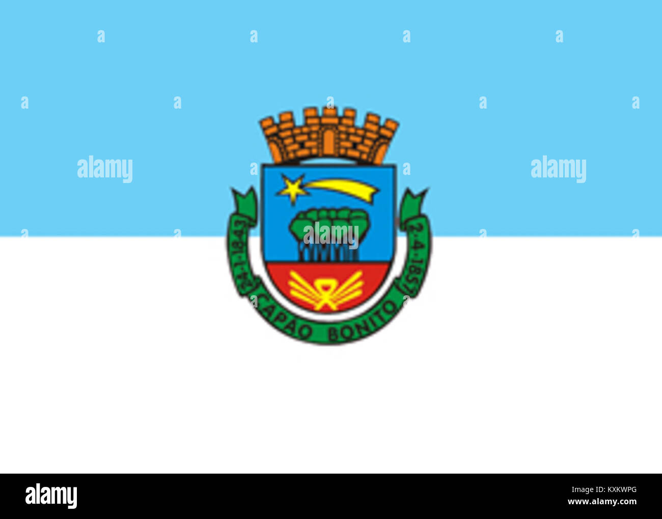 Bandeira de Capão Bonito Stock Photo - Alamy