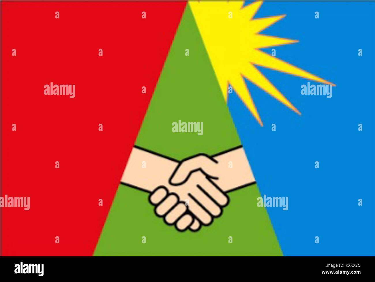 The flag of the municipality of San Vicente, located in Misiones ...