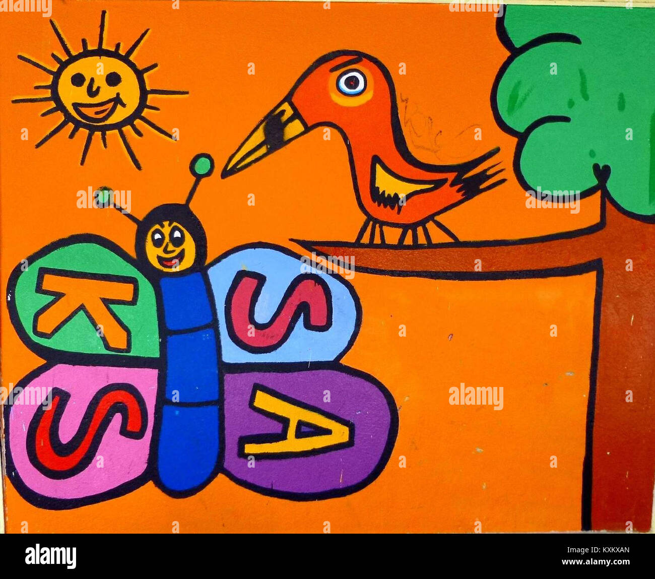 A work of graffiti by Baražin, number 16 in a series, featuring bold ...