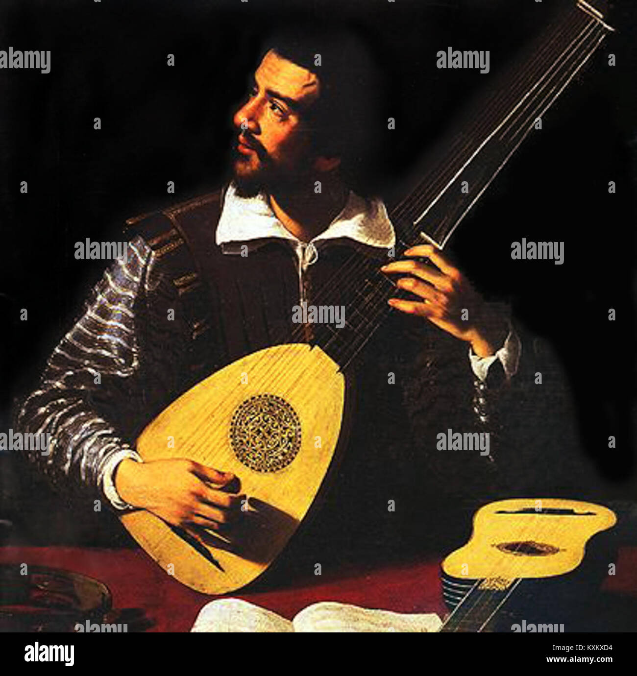 Antiveduto gramatica, theorbo player hi-res stock photography and ...
