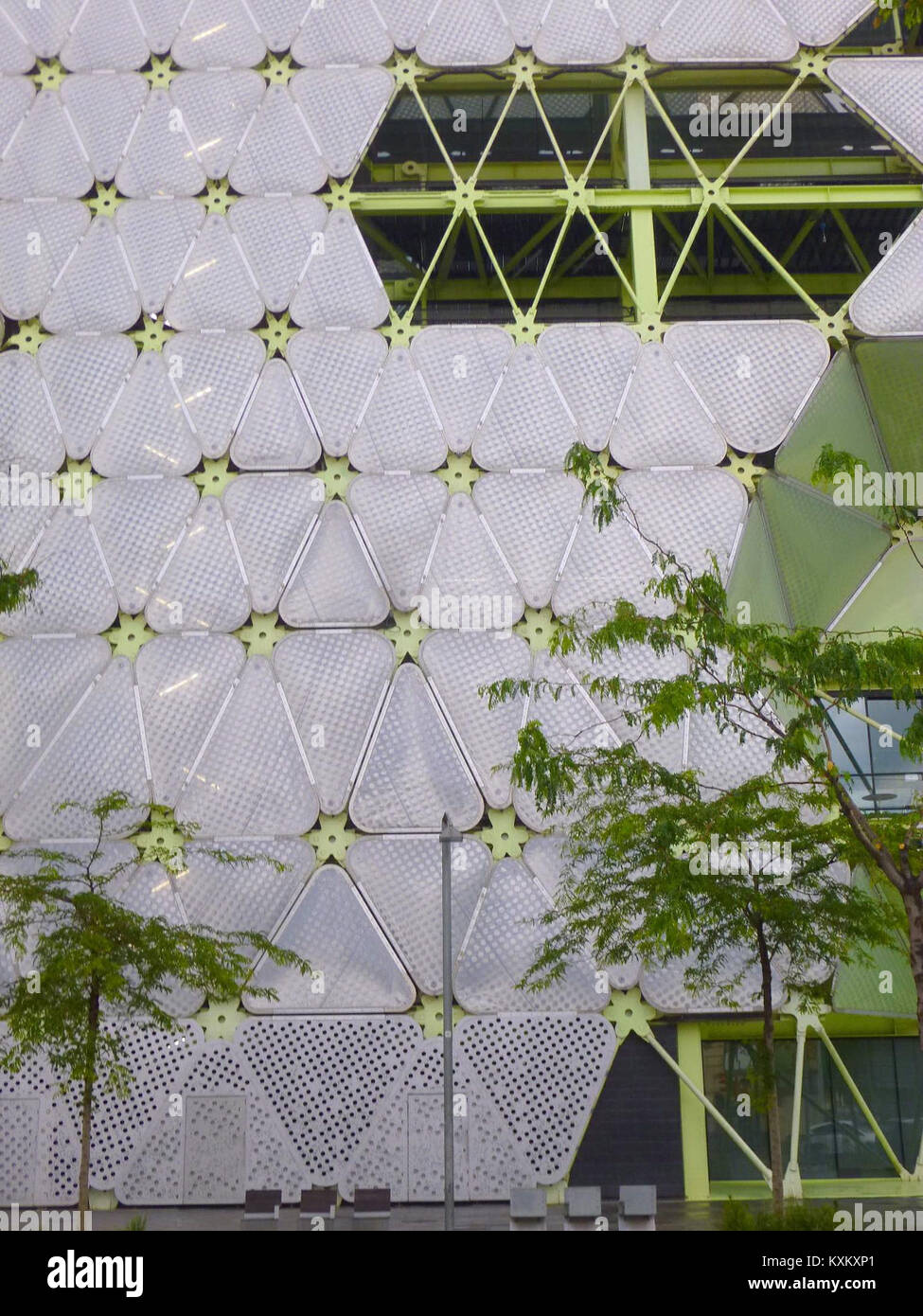 The MediaTIC building in Barcelona is a modern architectural structure ...