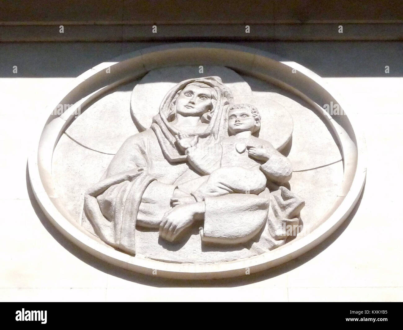 The image shows the Sanctuary of the Sacred Heart of Jesus in Barcelona ...