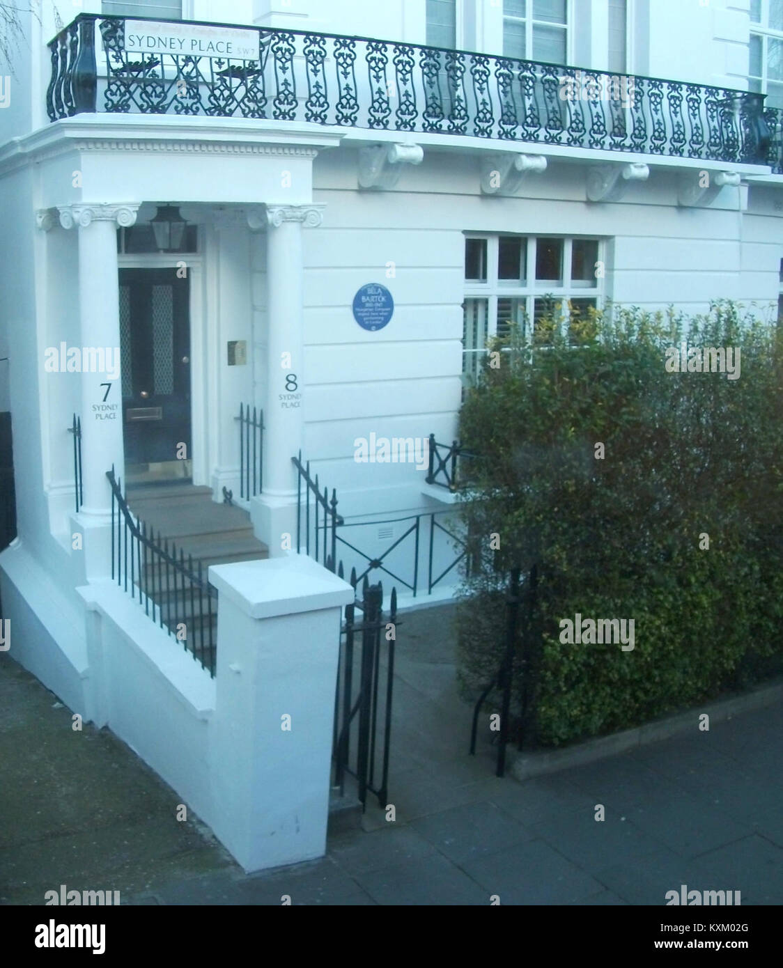 Temporary home of Hungarian composer Béla Bartók in London ...