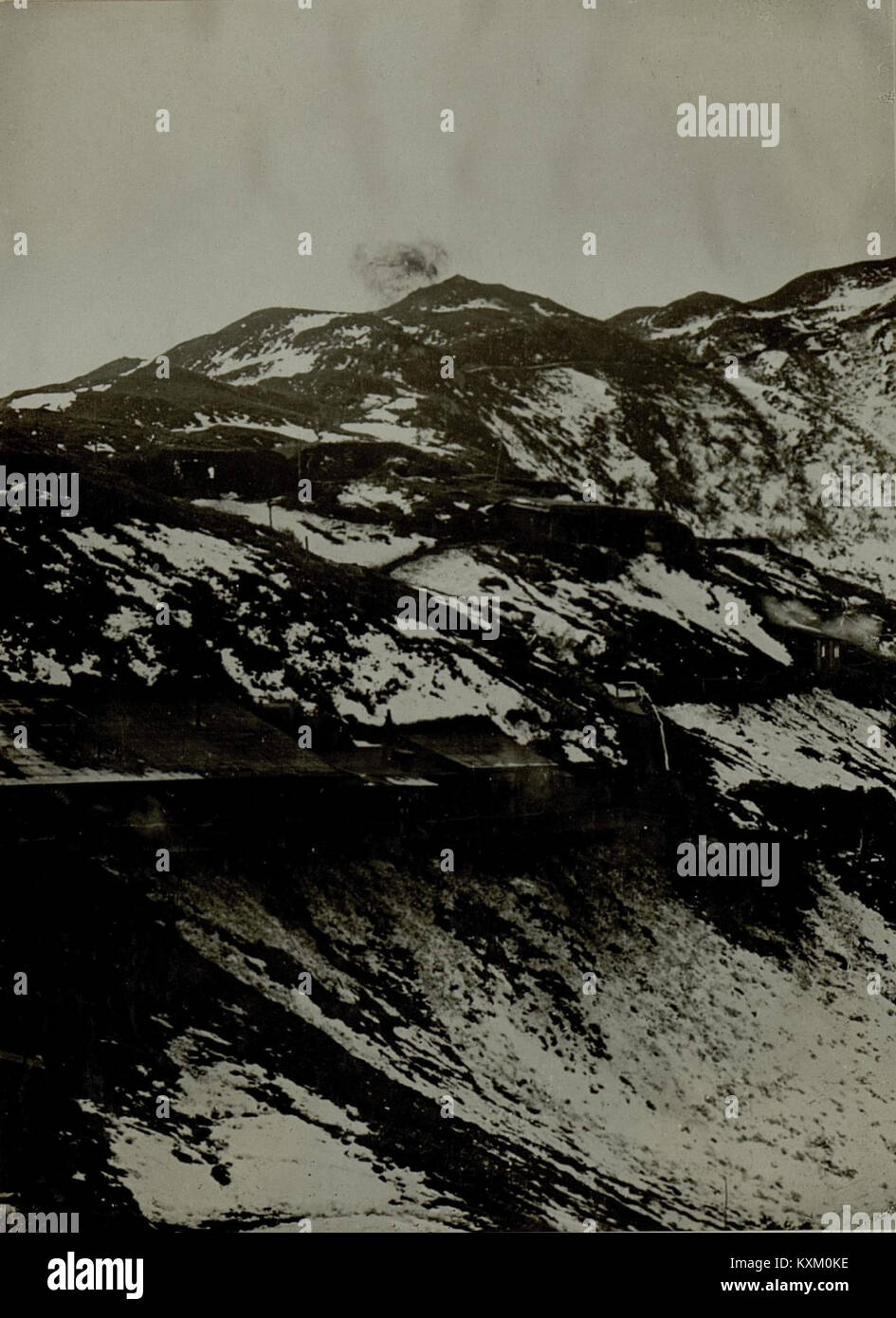 This photograph depicts a military position at Hinterjoch, showcasing ...