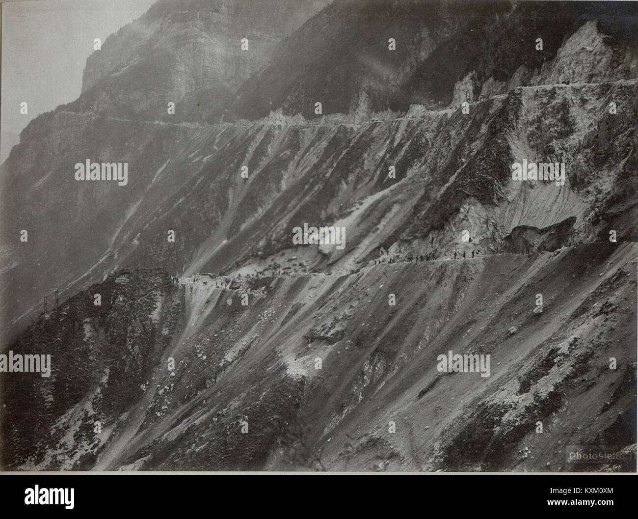 Photograph of Barricatastraße construction, showing street layout ...
