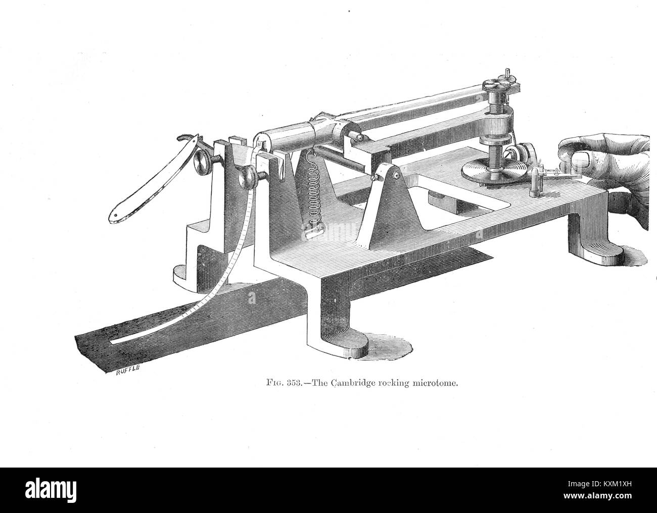 Cambridge Rocking microtome Stock Photo - Alamy