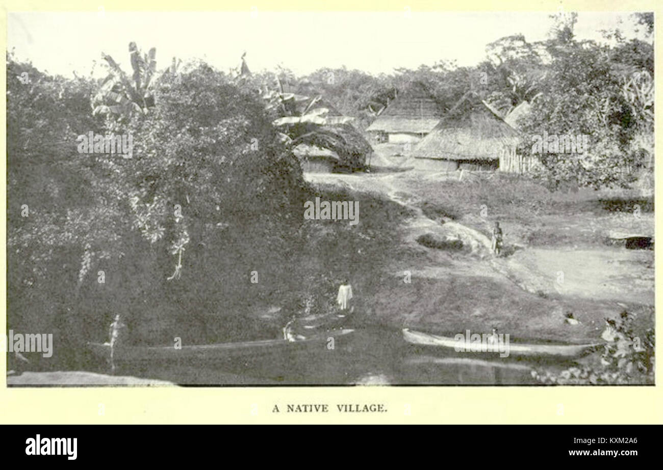 This 1915 photograph titled 'A Native Village' from the book 'Human ...