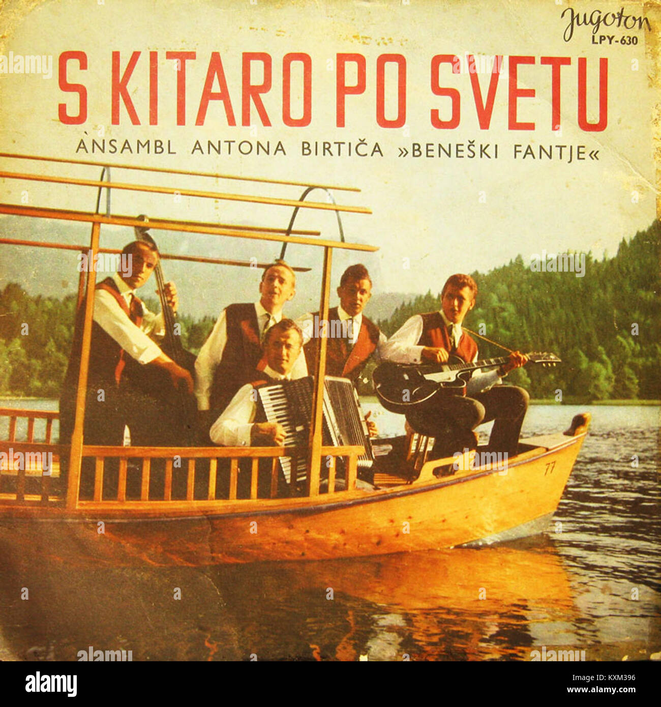 A photograph showing 'Beneski fantje' with a guitar traveling around ...
