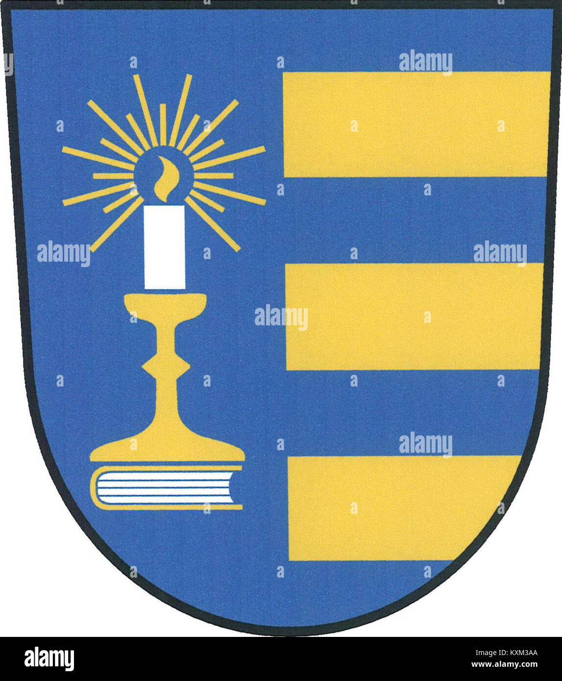 This image depicts the coat of arms of Bednarek, a symbol of noble ...