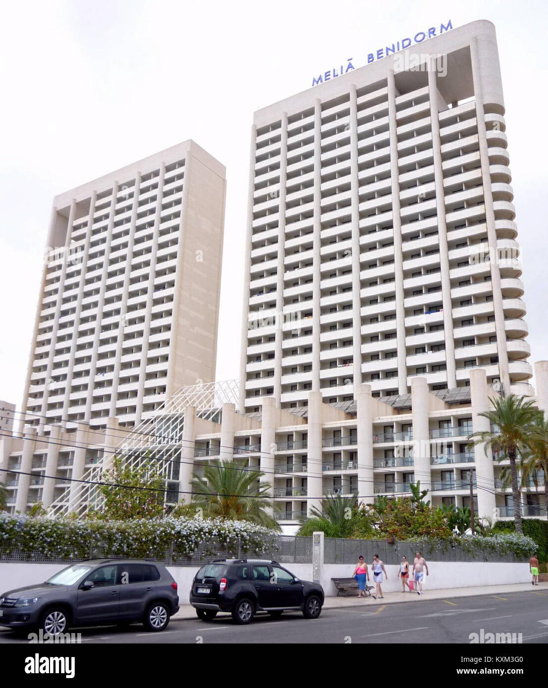 The Hotel Meliá Benidorm, located in the Spanish resort town of ...