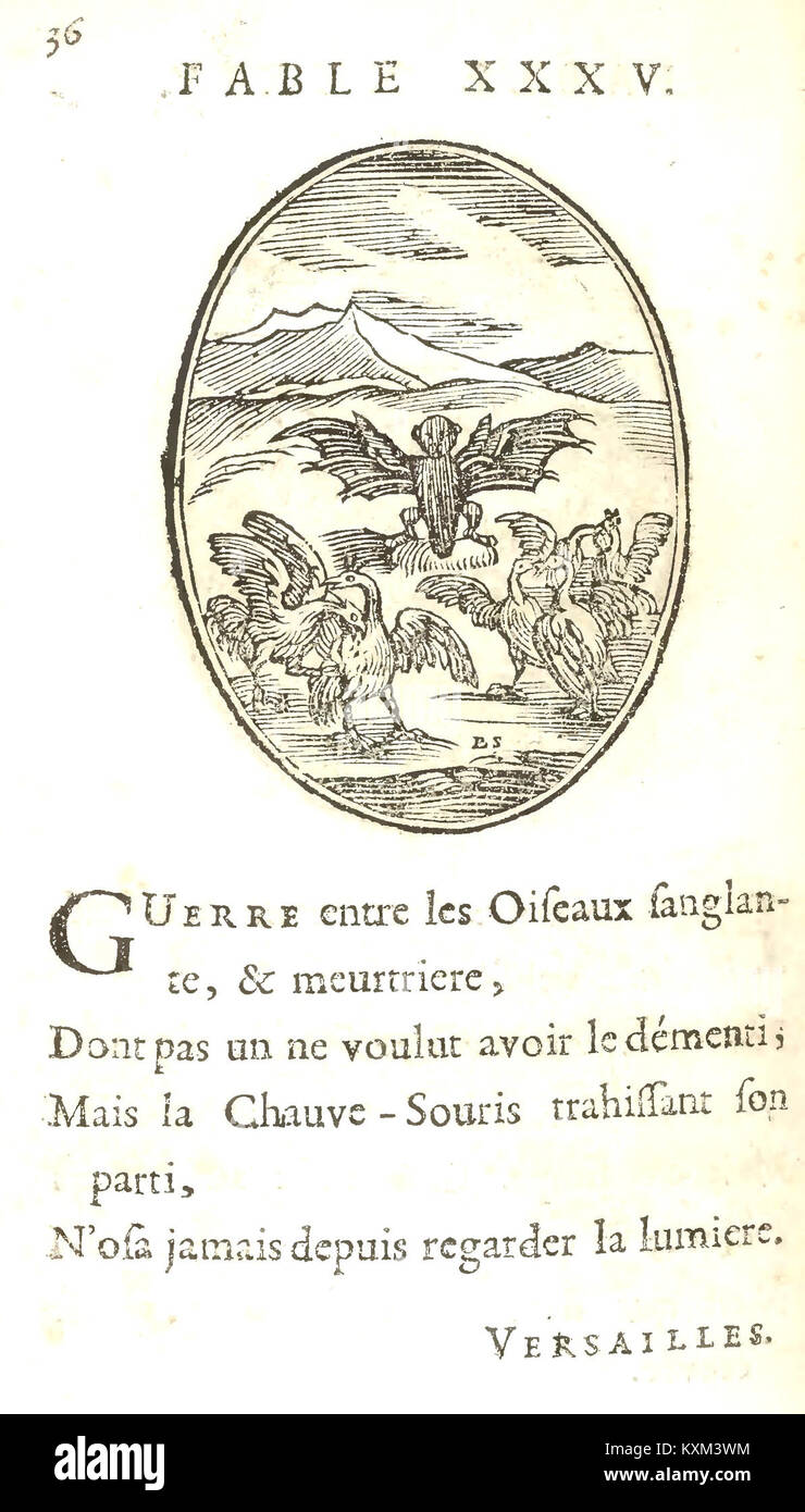 Benserade's 1678 edition presents Aesop's fables in French quatrains ...