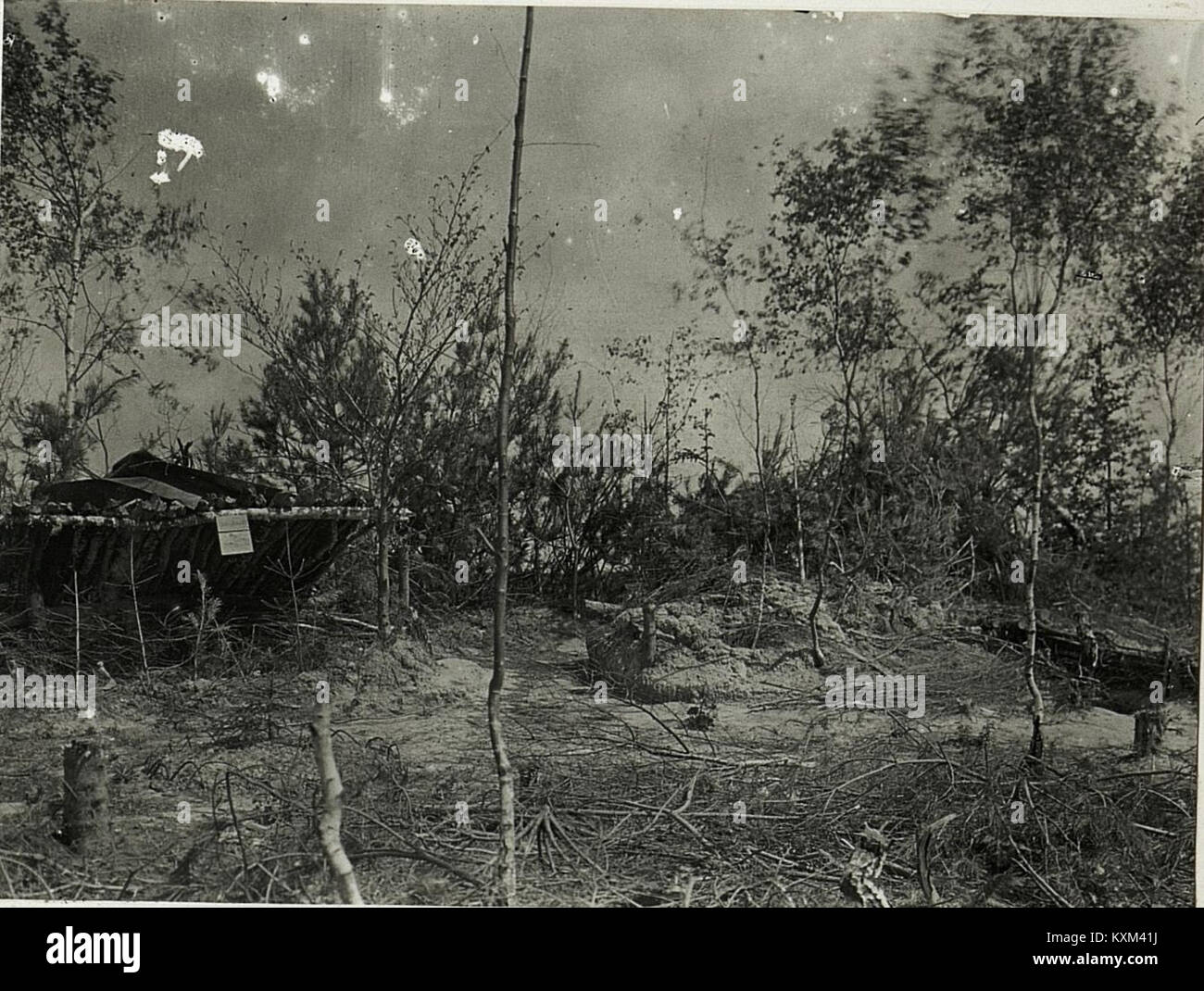 The Beobachtungsstand for the 24 cm mortar battery is a military ...