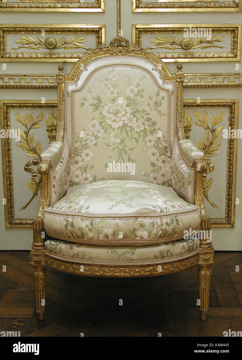 The 'Bergère à la reine' is a French fauteuil from the 18th century ...