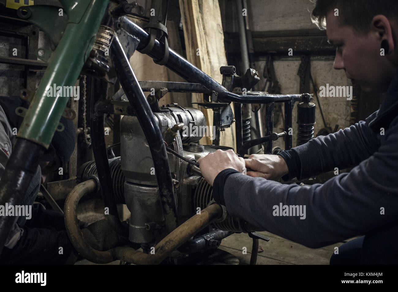 Motorcycle engine hi-res stock photography and images - Alamy