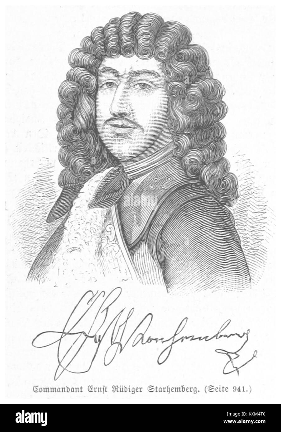 BERMANN(1880) p0983 Commandant Ernst Rüdiger Stahremberg Stock Photo ...