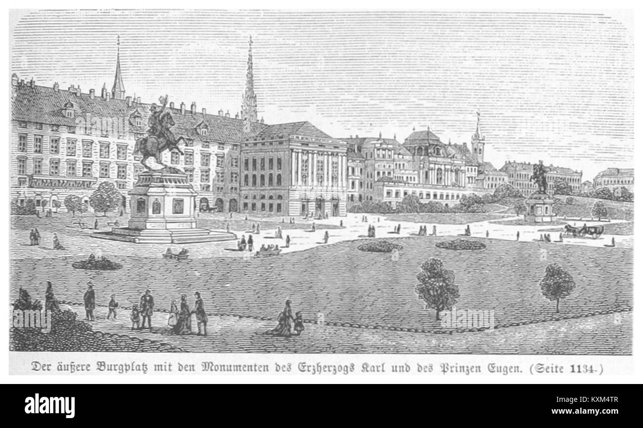 Page from BERMANN (1880) depicting the outer castle square with ...