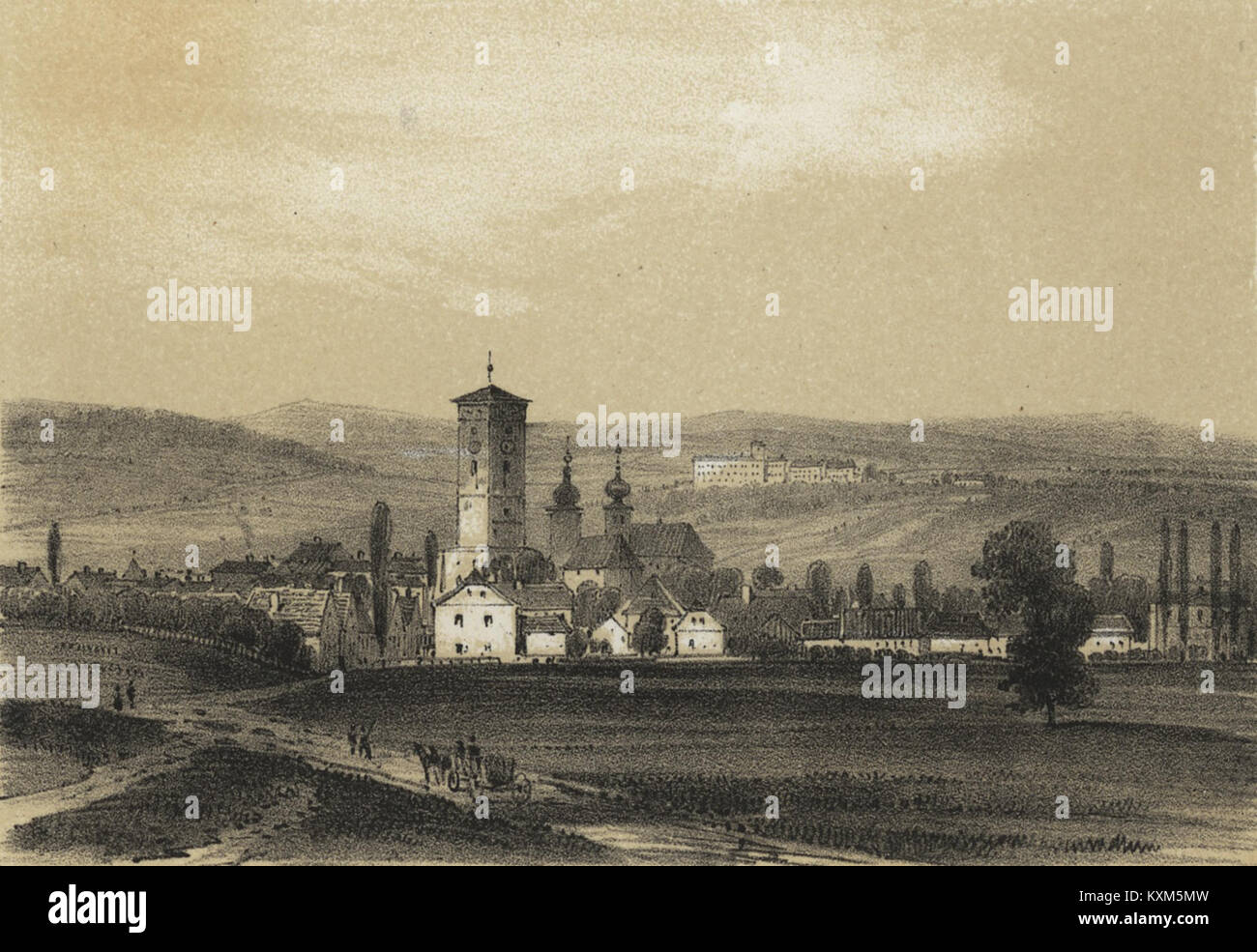 Descriptive depiction of the Müglitz region, showing landscape features ...