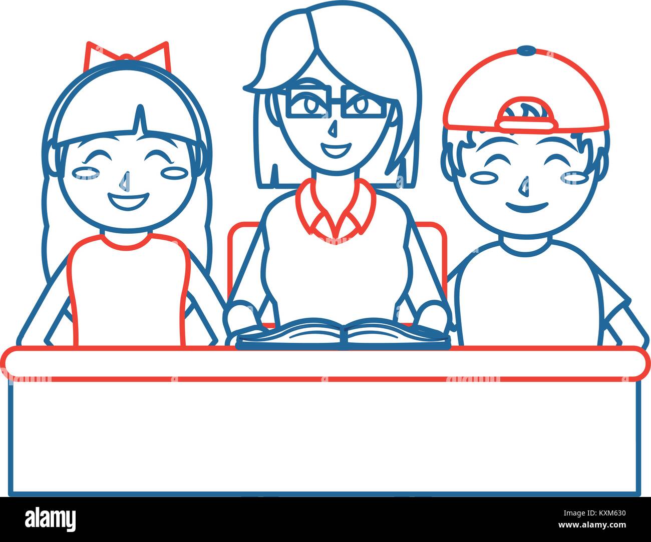 Teacher and kids design Stock Vector Image & Art - Alamy