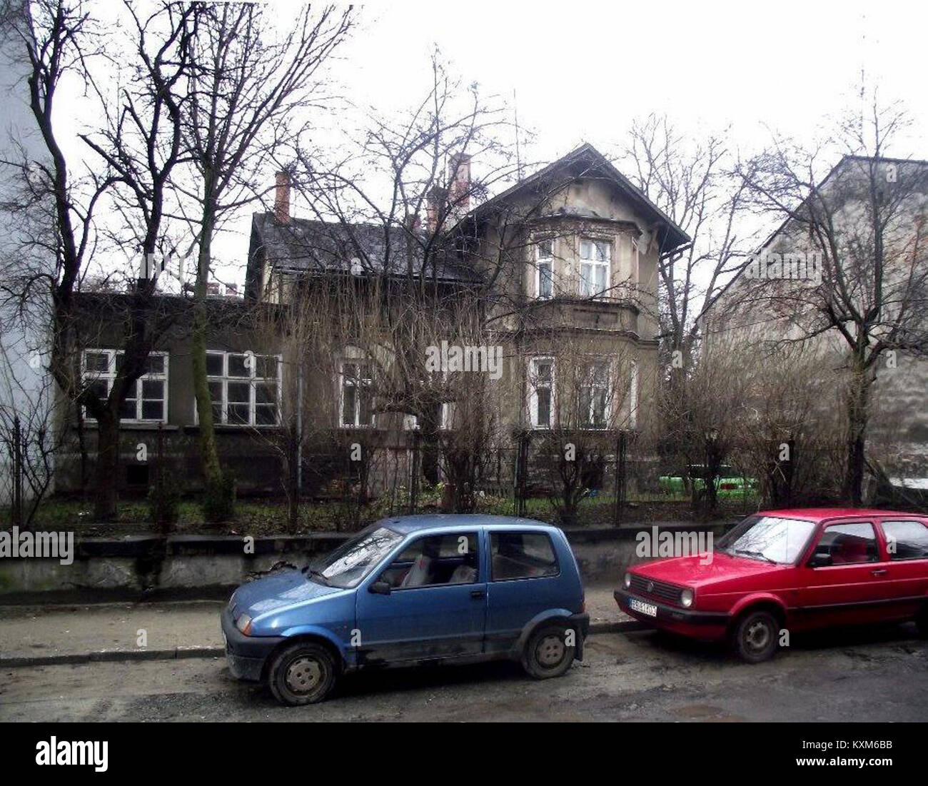 The building at Szkolna 30 in Bielsko-Biała, Poland, represents urban ...