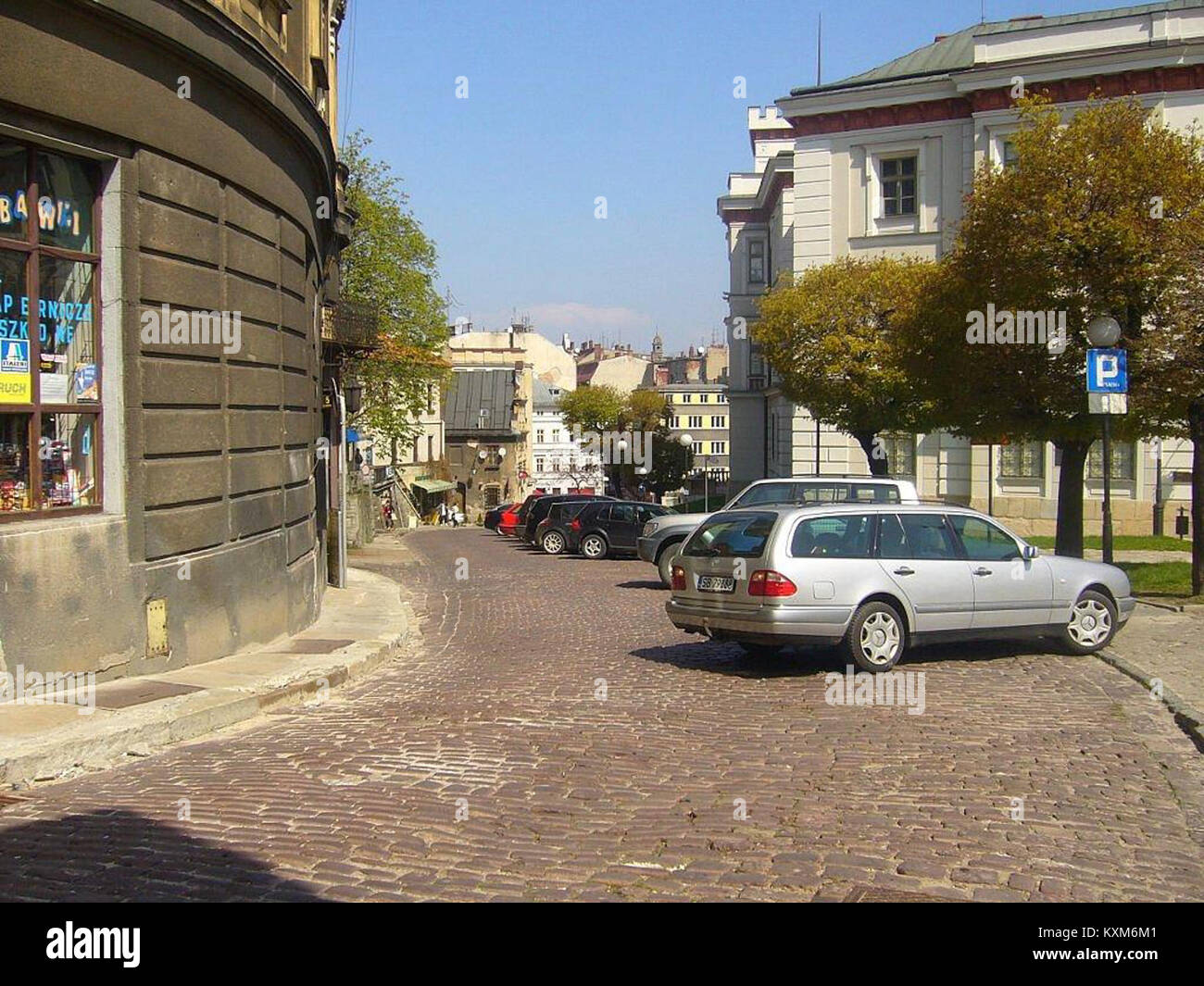 A historical view of Bielsko-Biała, Poland, showing the city’s urban ...