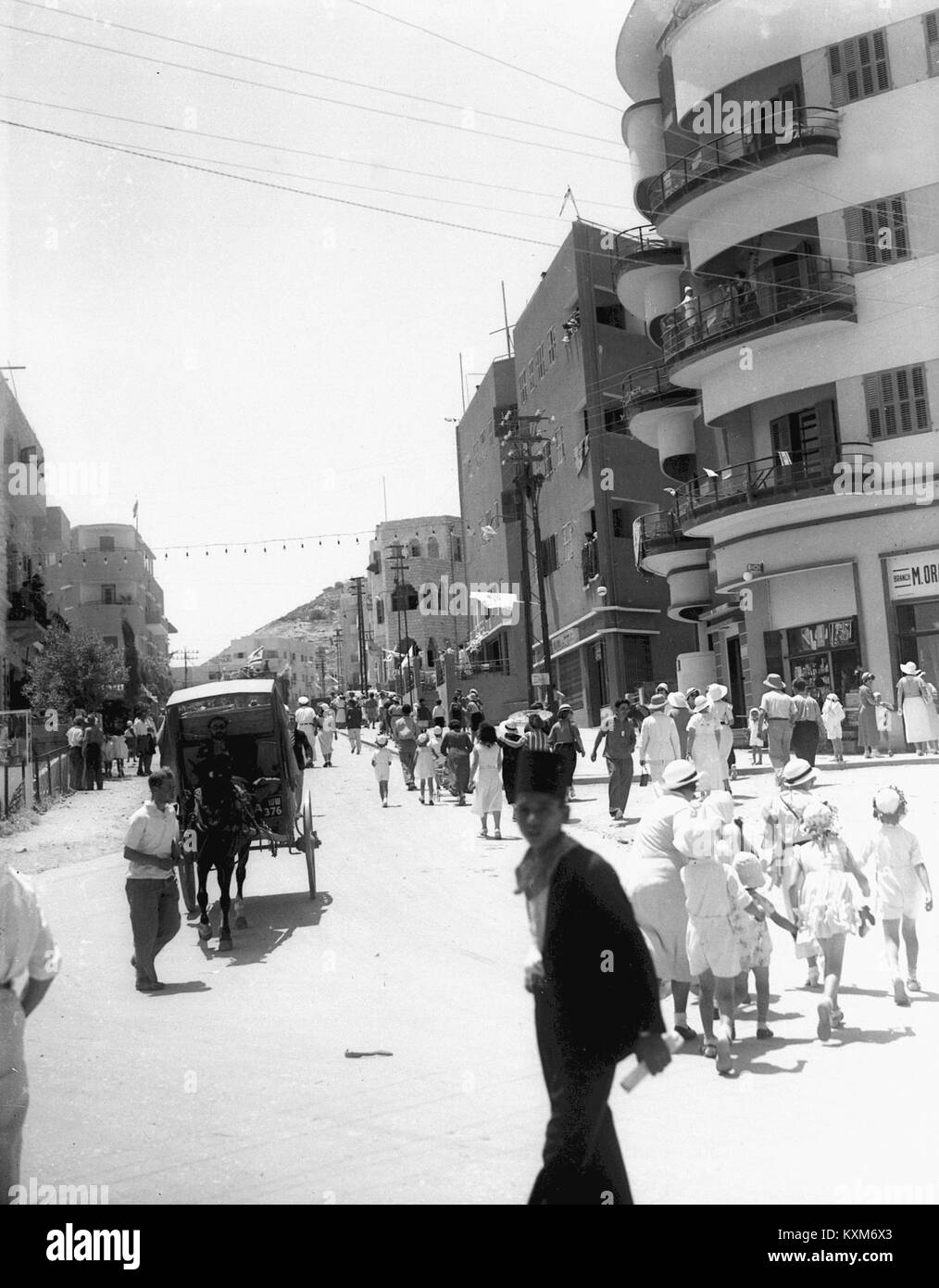 ARLOZOROV STREET IN HAIFA. רחוב ארלוזורוב בחיפה.D477-042 Stock Photo ...