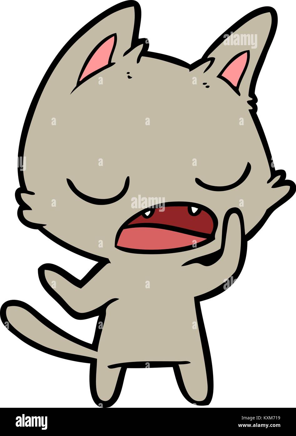 talking cat cartoon Stock Vector Image & Art - Alamy