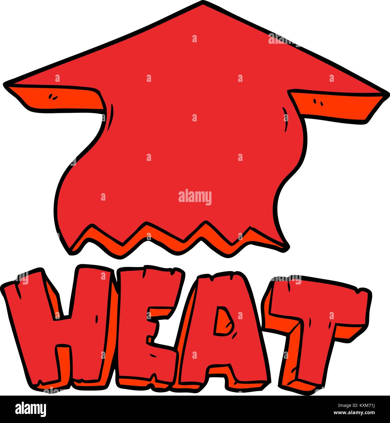 cartoon heat symbol Stock Vector Image & Art - Alamy
