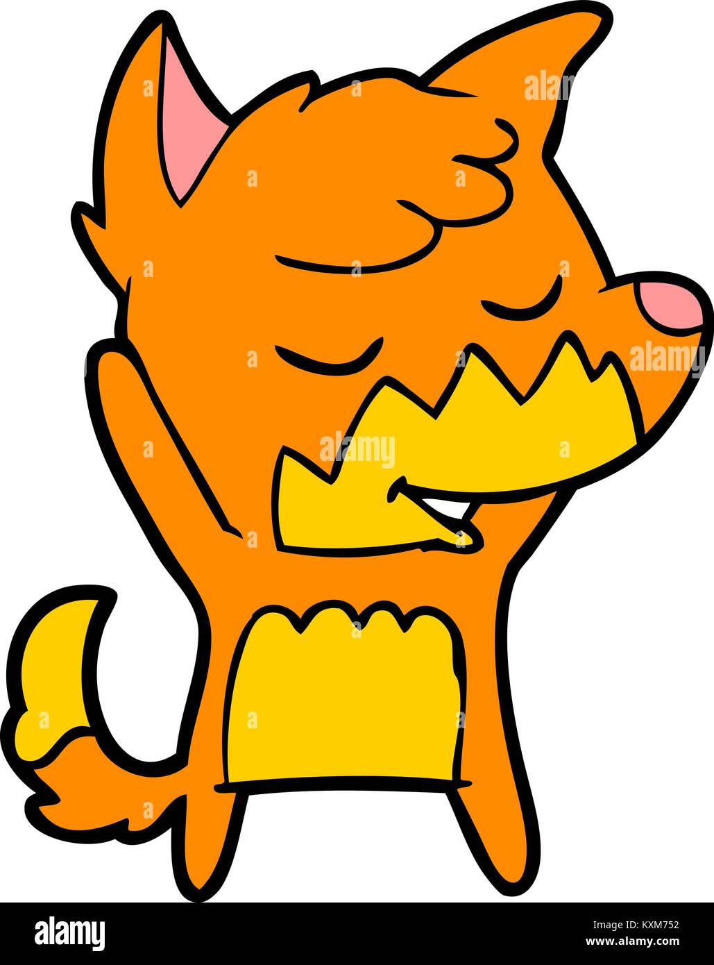 friendly cartoon fox Stock Vector Image & Art - Alamy