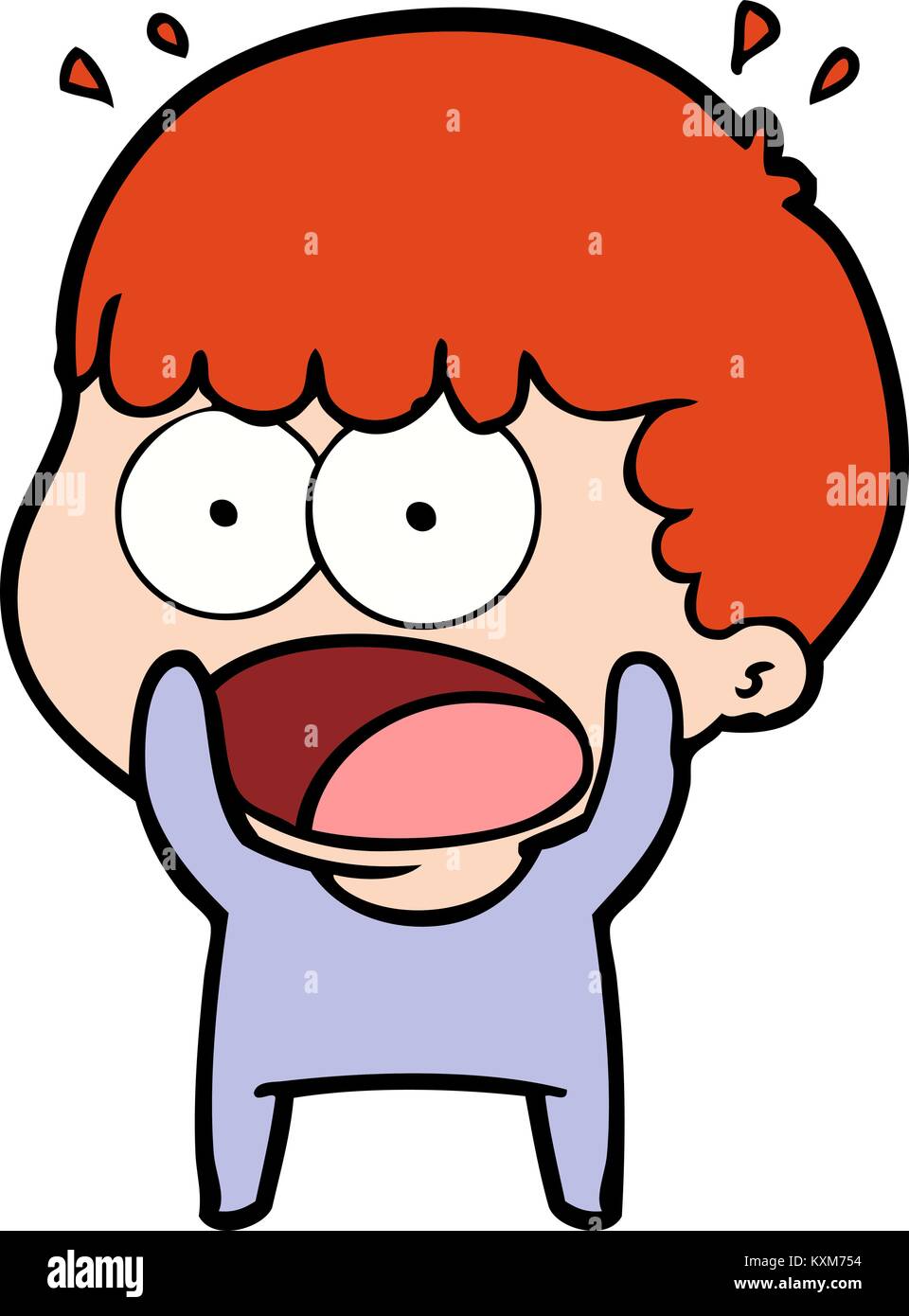 cartoon shocked man Stock Vector Image & Art - Alamy