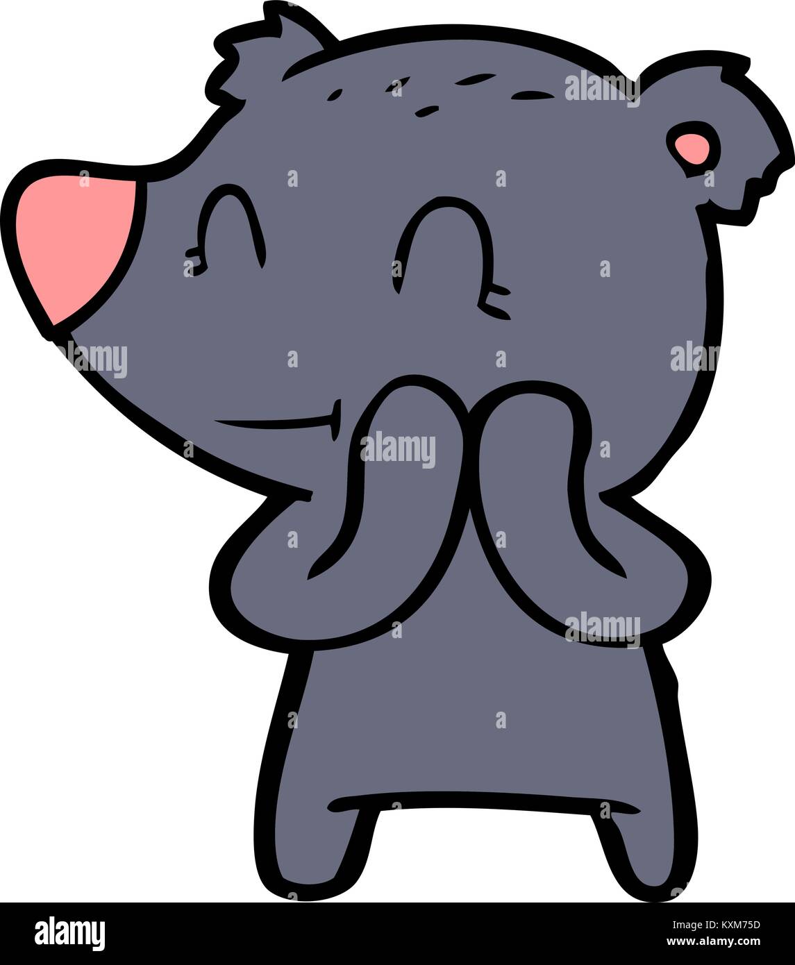 smiling bear cartoon Stock Vector Image & Art - Alamy
