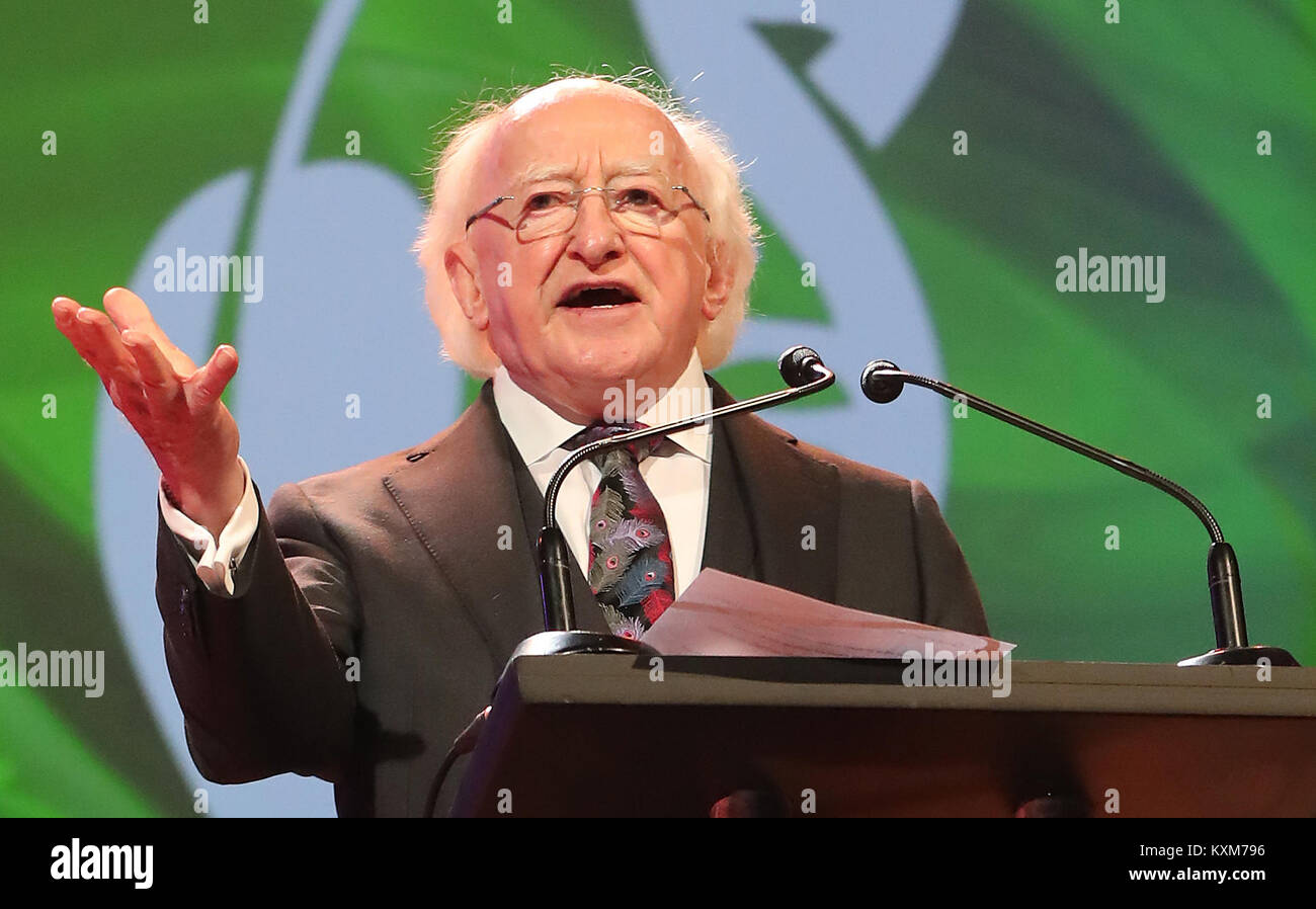 President Michael D Higgins officially opens the BT Young Scientist and ...